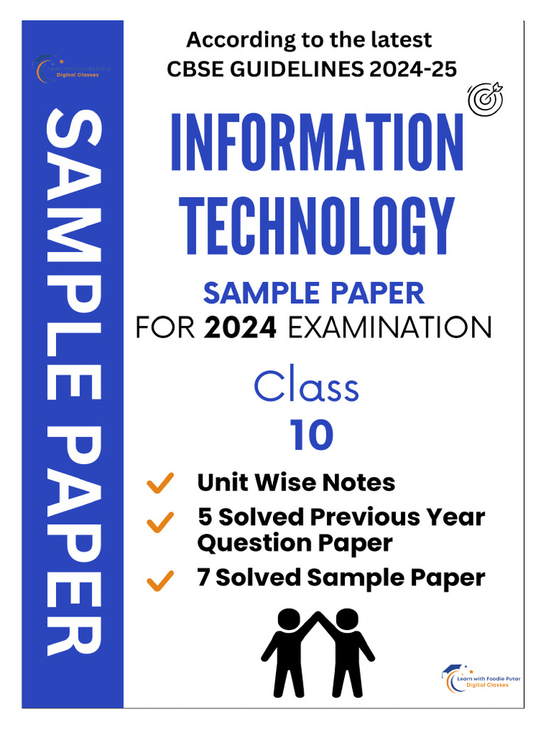 Part-B Class 10th IT(402) Sample Paper | PDF | Relational Database | Databases