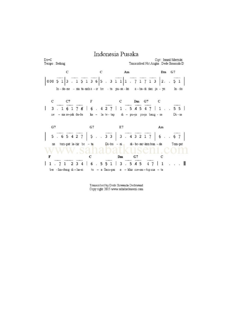 Partitur Indonesia | PDF