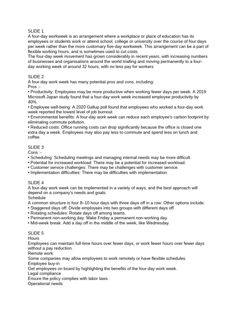 The Rise of the Four-Day Workweek | PDF | Business | Economies