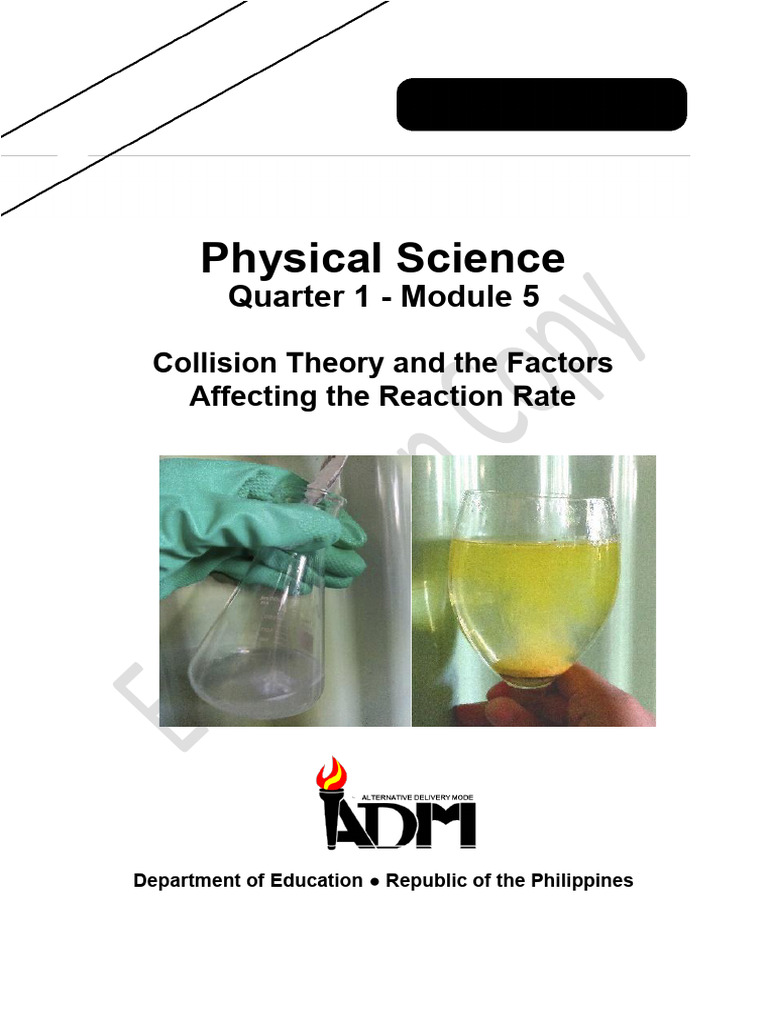 Physical Science Q1 Module5 v5 | PDF | Reaction Rate | Chemical Reactions