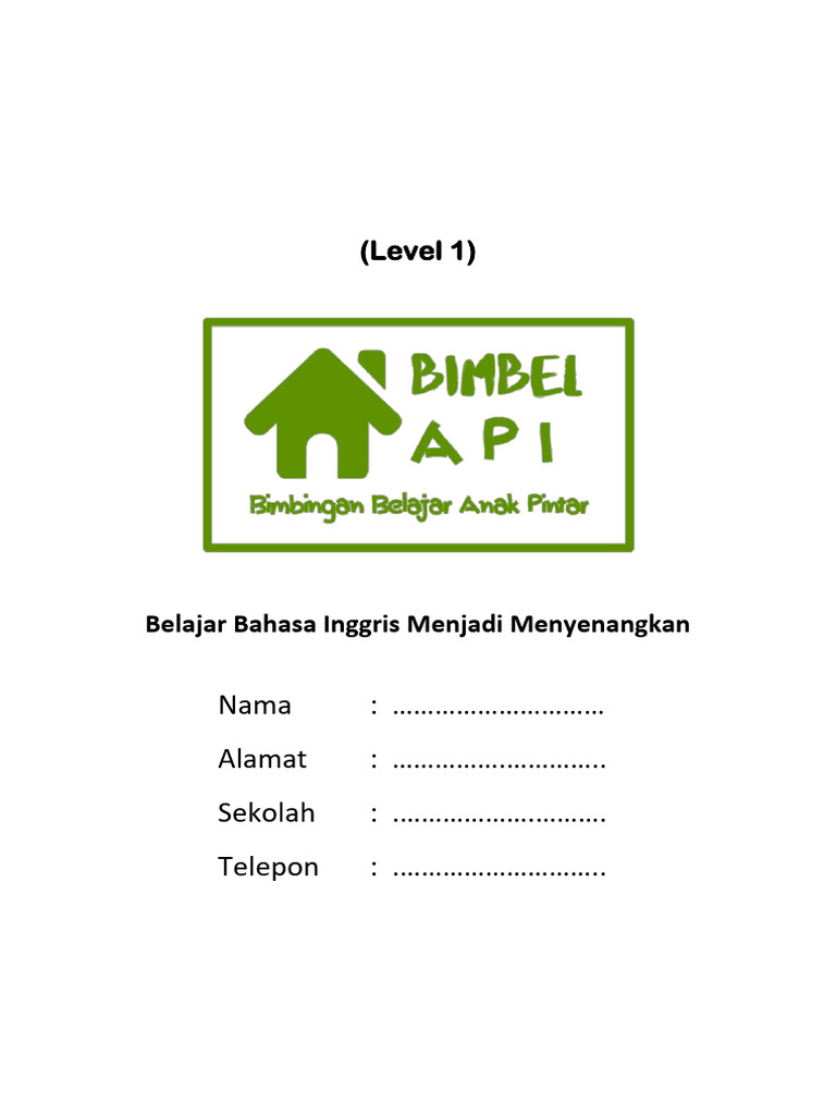 English Club For Kids Lv1 (Pink) | PDF