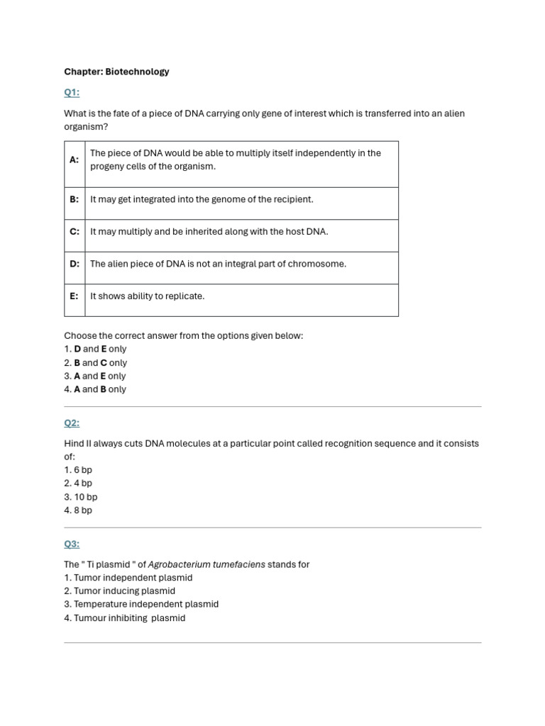 Biotech | PDF | Polymerase Chain Reaction | Restriction Enzyme
