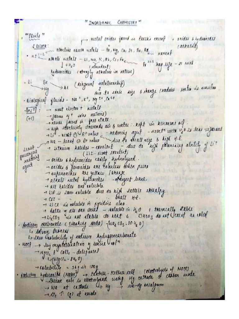 The S-Block Elements.pdf | PDF