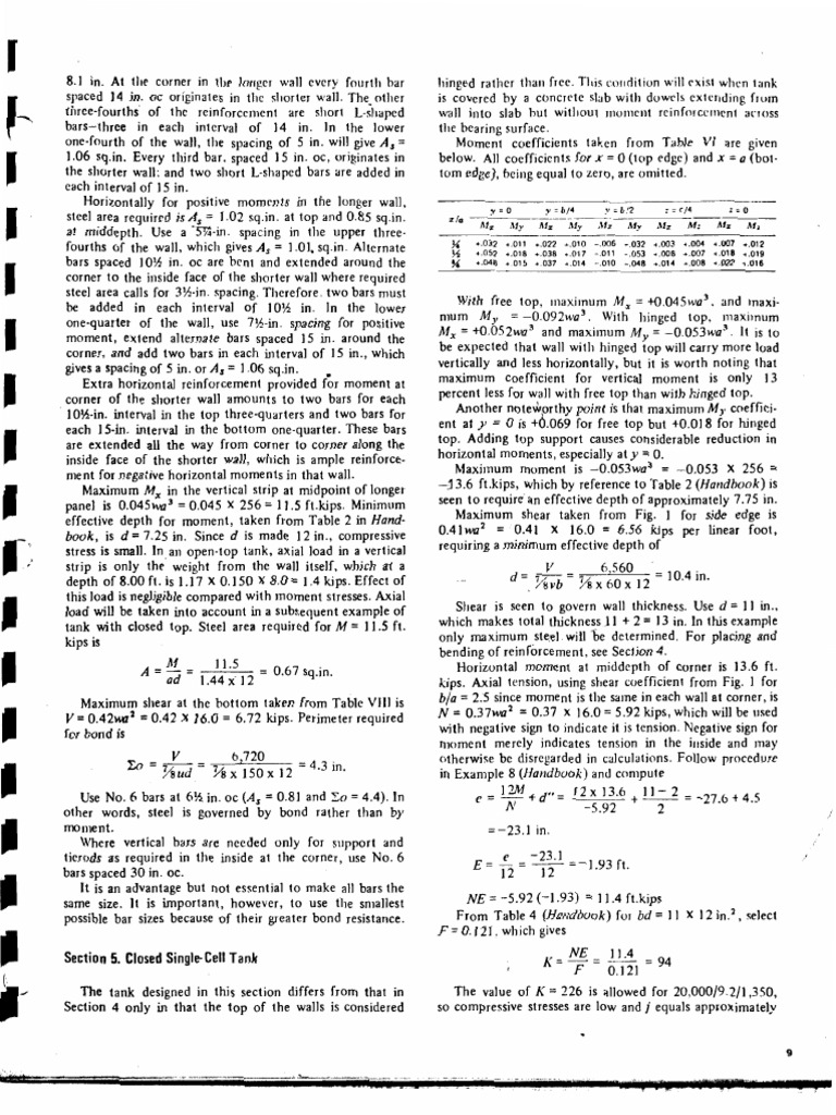 Rect Conc Tanks_5 | PDF