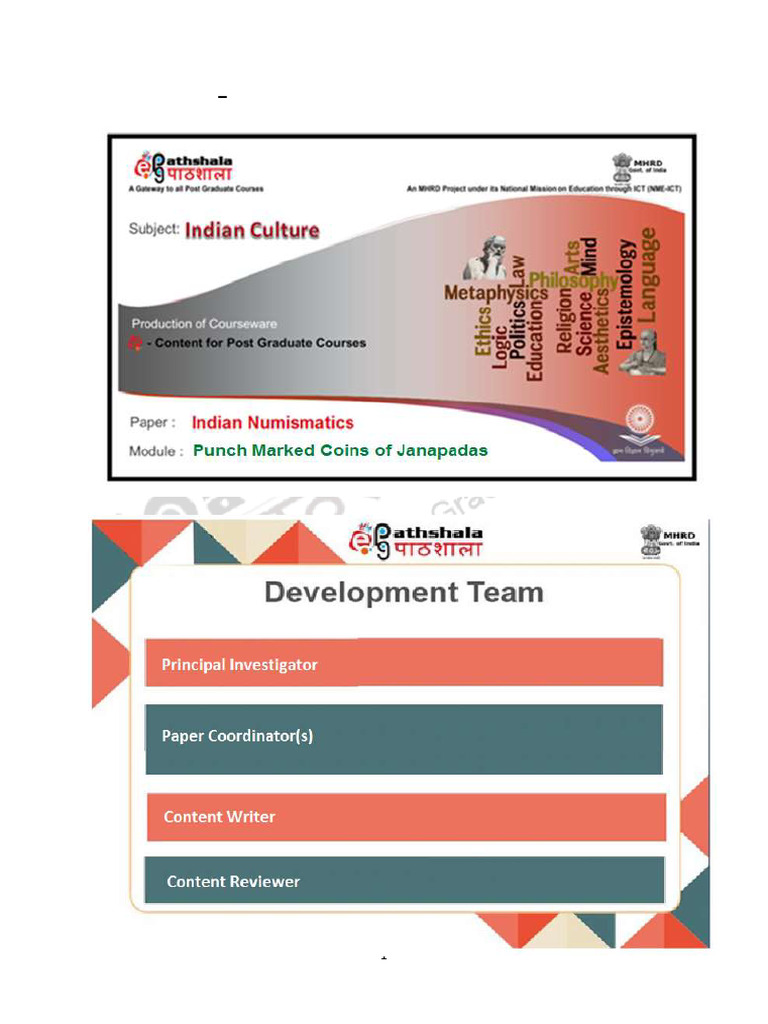 1523266853P09 M04 PunchMarkedCoinsoftheJanapadas ET | PDF | Currency | Numismatics