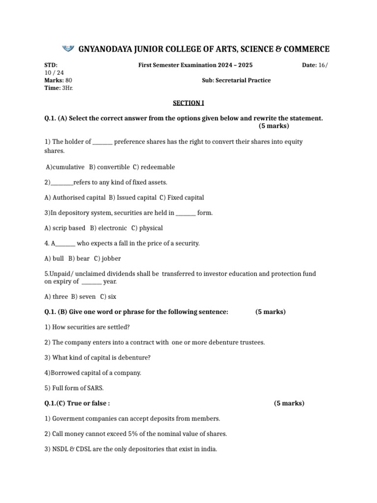 sp paper | PDF | Stocks | Securities (Finance)
