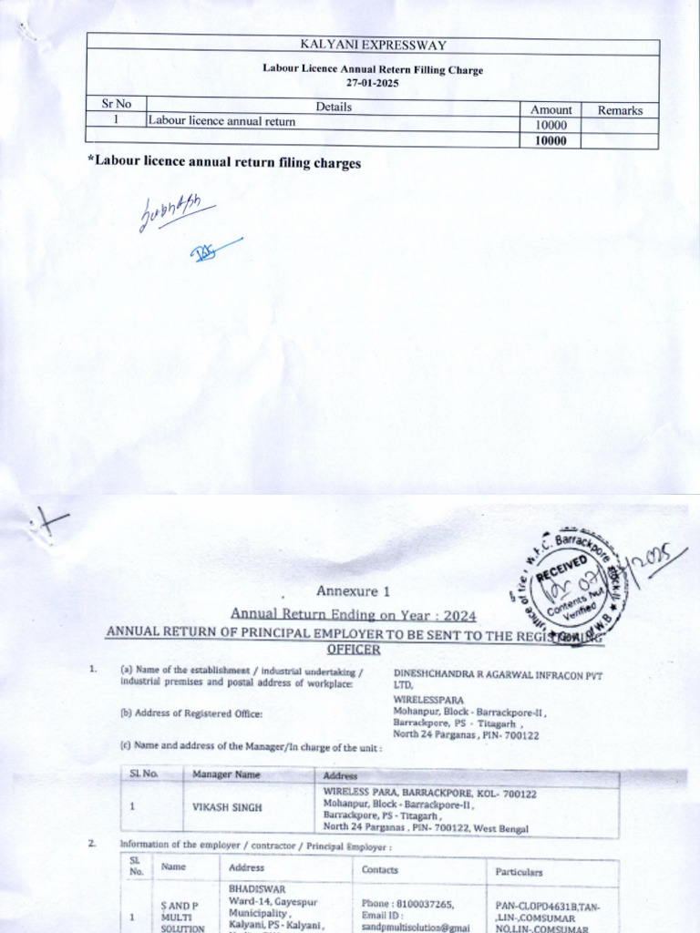 Labour Licence Rs-10000. - 0001 | PDF