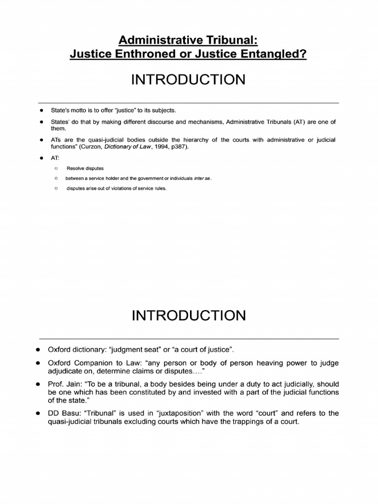 (2in1) Administrative Tribunals | PDF