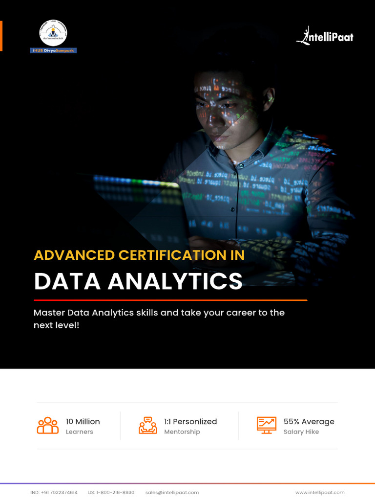 Advanced Certification in Data Analytics iHUB IITR | PDF | Machine Learning | Analytics