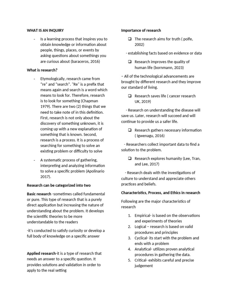 Pointers For Practical Research 1 | PDF | Qualitative Research ...