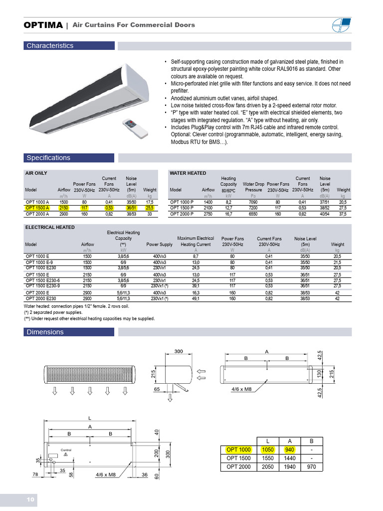 DATA SHEET - OPTIMA | PDF | Electrical Engineering | Manufactured Goods