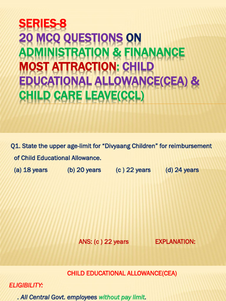 Child Educational Allowance Guidelines | PDF | Pension | Salary