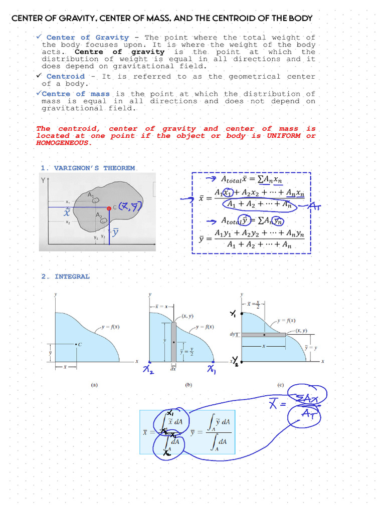 Centroid and MOI | PDF