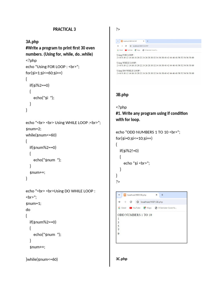 WBP Practical 3 | PDF