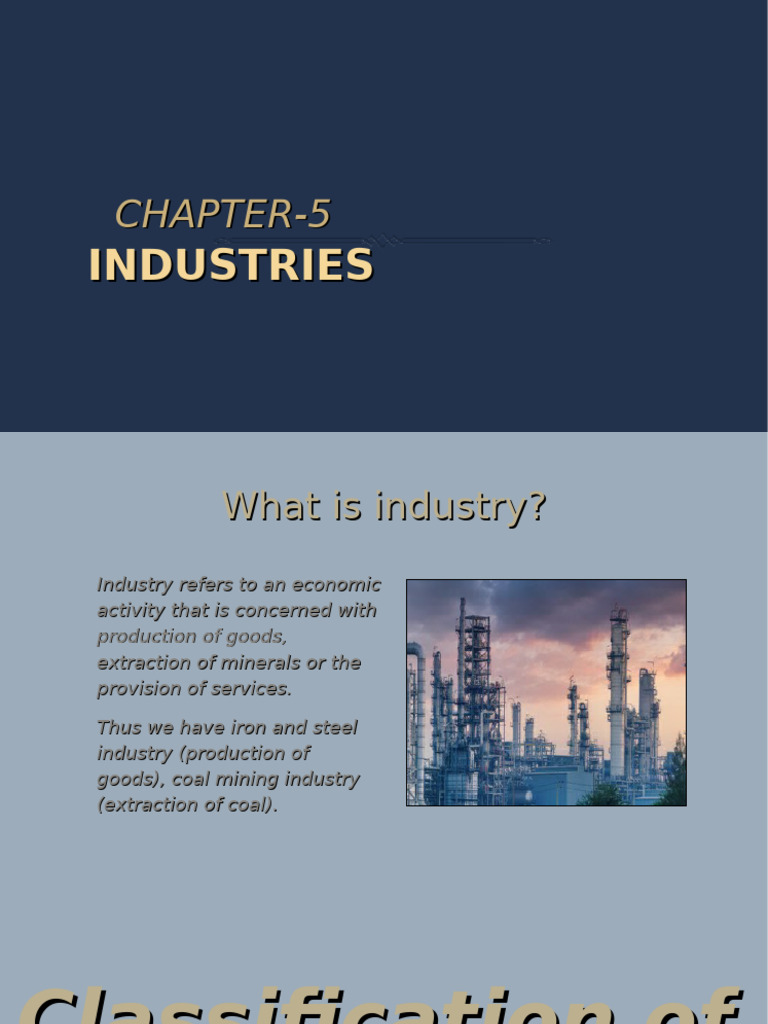 Understanding Industry Types and Classifications | PDF