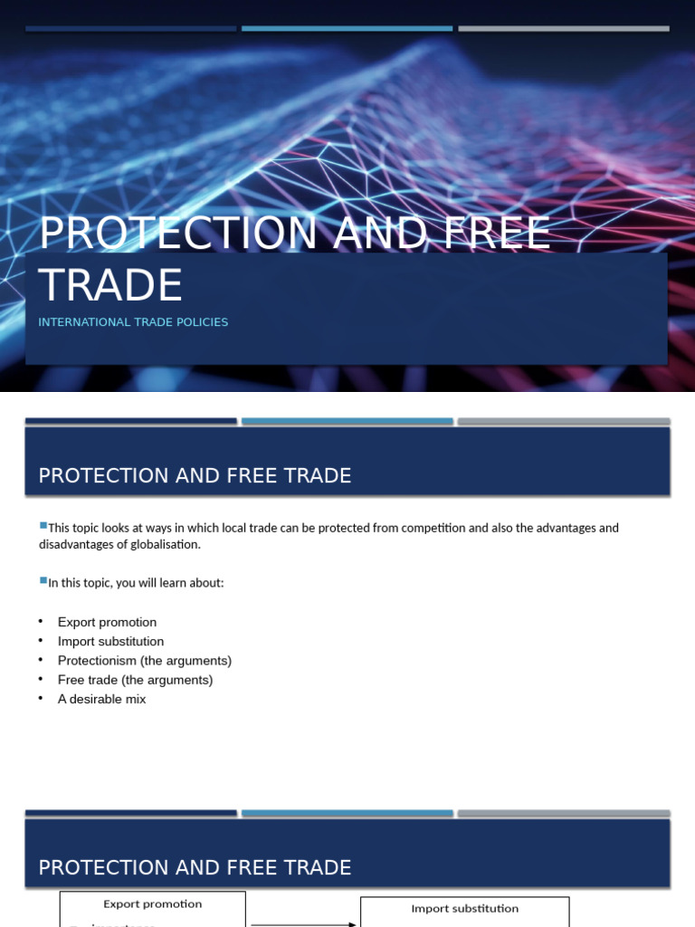 Protectionism vs. Free Trade Explained | PDF | Exports | Free Trade