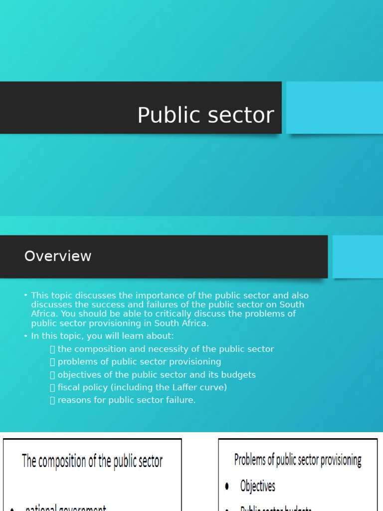 Topic 3 Public Sector | PDF | Fiscal Policy | Taxes
