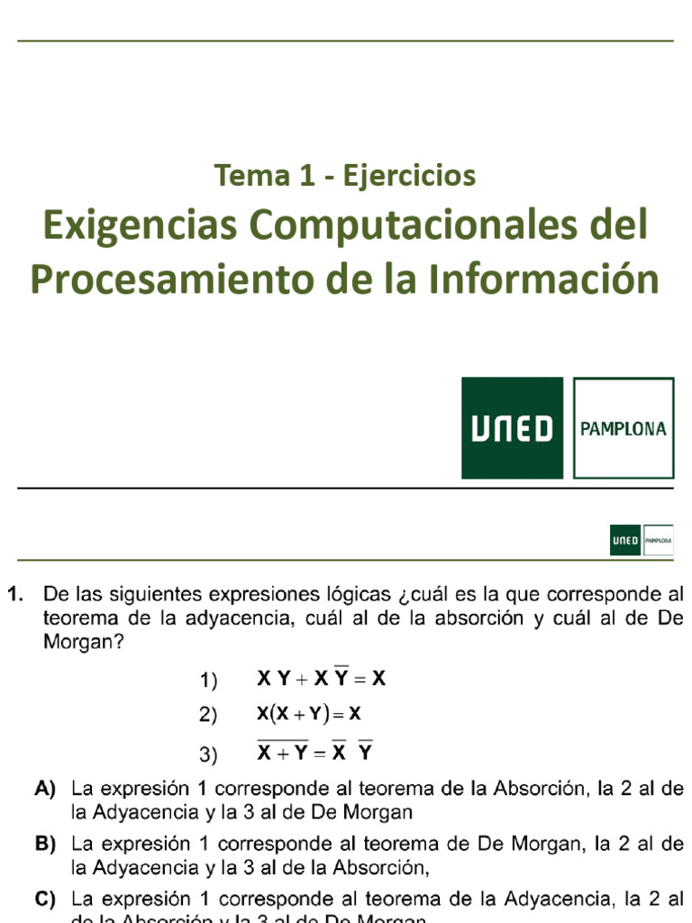 T01 Ejercicios | PDF