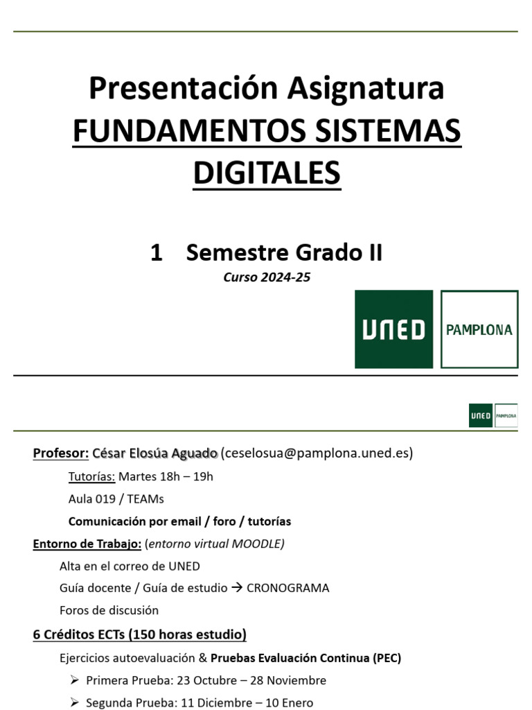 Fundamentos de Sistemas Digitales UNED | PDF | Informática