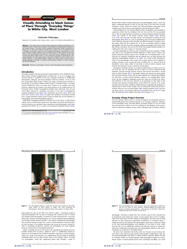 Visualizing Black Senses of Place | PDF