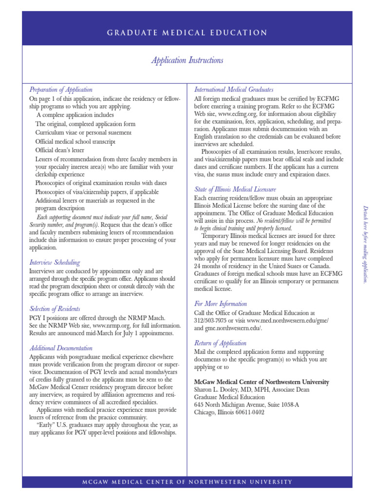 Gme Application | PDF | Residency (Medicine) | Medical School