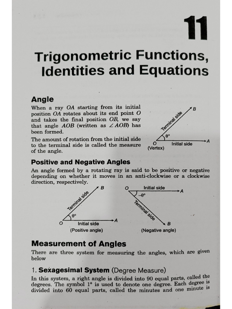 Trigonometric Functions Identities And Equations Pdf