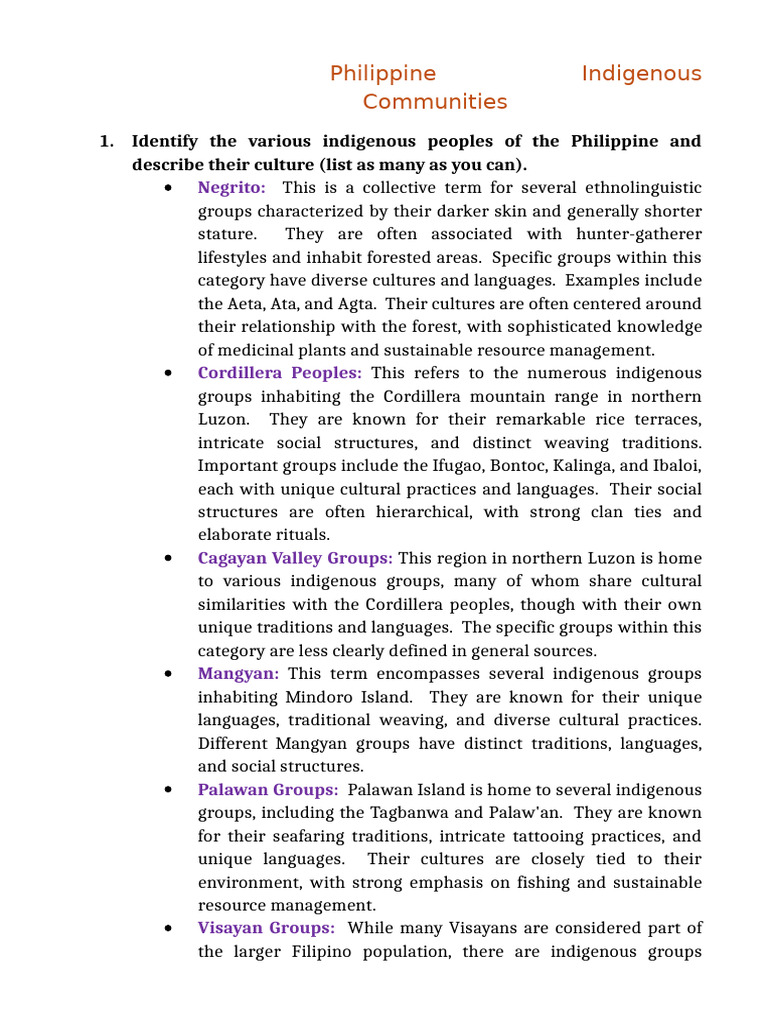 Indigenous | PDF | Cultural Anthropology | Ethnic Groups