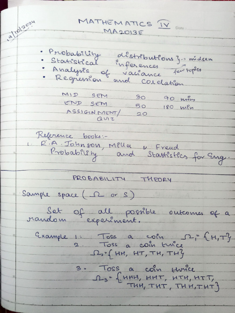 Maths Notes Me01 Mid Sem Ashlin Pdf