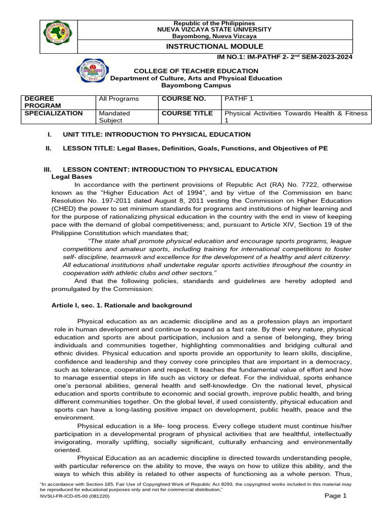 Pathf 2 Module 1 Lesson 1 5 | PDF
