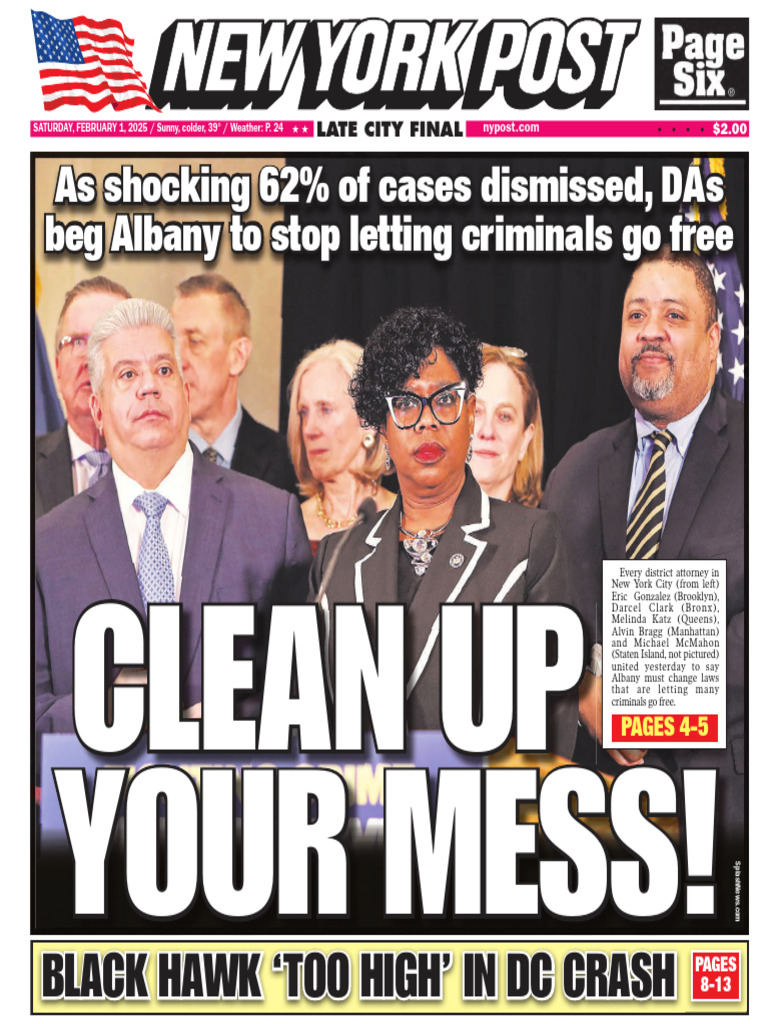 New York Post - February 1, 2025 | PDF | Prosecutor | Crimes