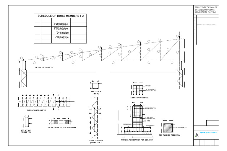 Patiala Cold Store Structure Design | PDF | Architectural Design ...