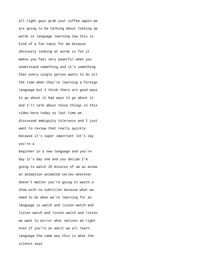 (English (Auto-Generated) ) New Language Learners Should Only Look ...