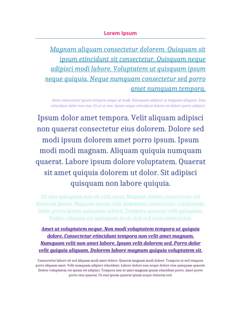 Lorem Ipsum | PDF