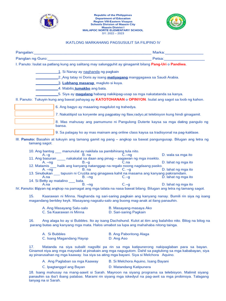 Filipino 4... | PDF