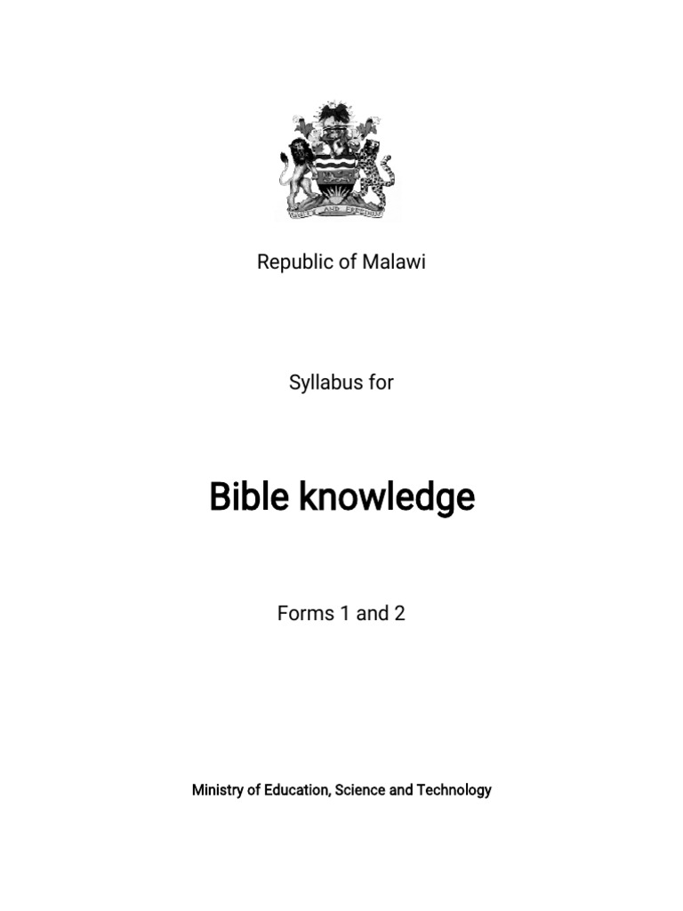 BK Syllabus Forms 1-2-081240 | PDF | Jesus | Entrepreneurship