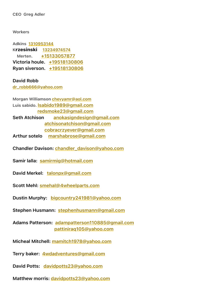 CEO Greg Adler | PDF