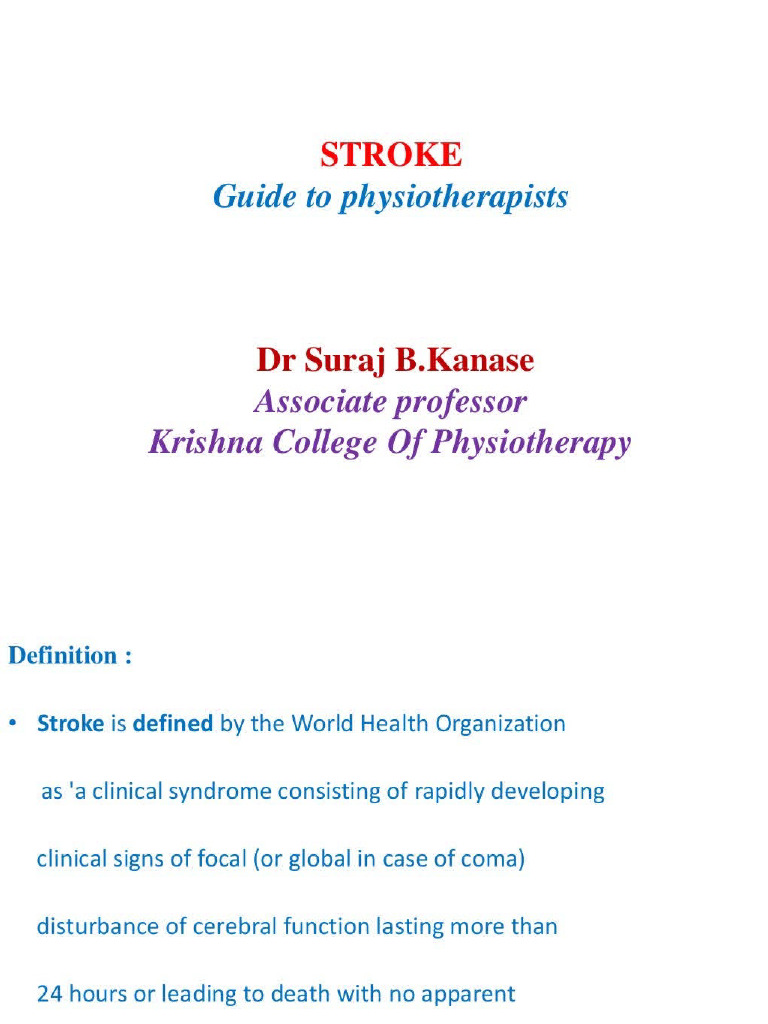 stroke-ppt-166040419 | PDF