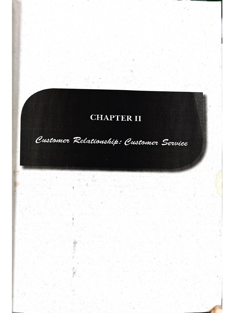 Customer Relationship | PDF