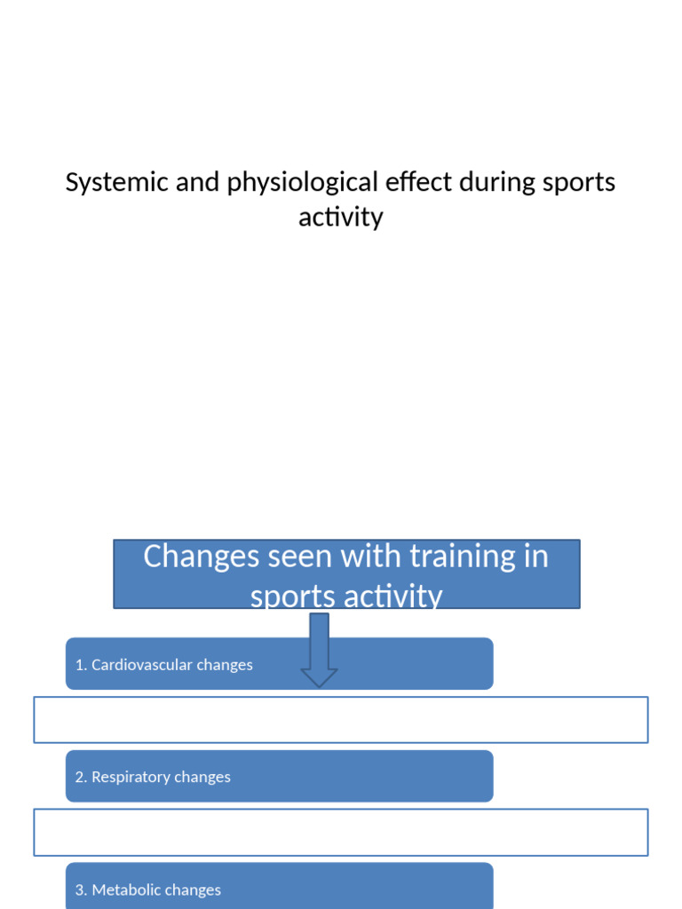 Systemic and Physiological Effect During Sports Activity | PDF | Heart ...