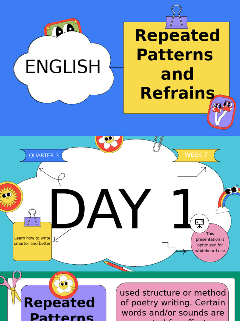 Repeated Patterns in Poetry Writing | PDF | Poetry | Refrain