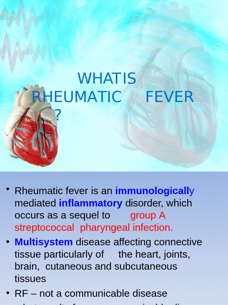 rheumatic fever final_1 2 | PDF | Medicine | Cardiovascular System