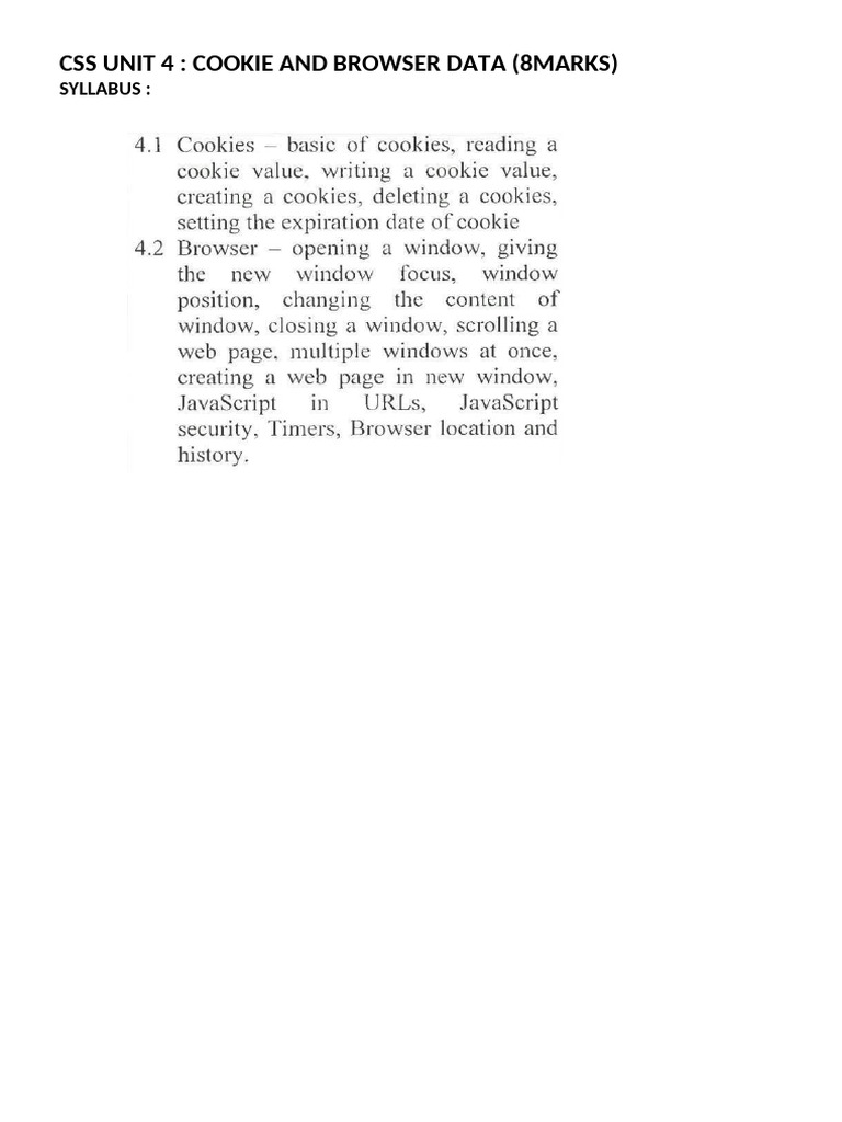 Css Notes 4 Sagar Mane Final | PDF | Http Cookie | World Wide Web