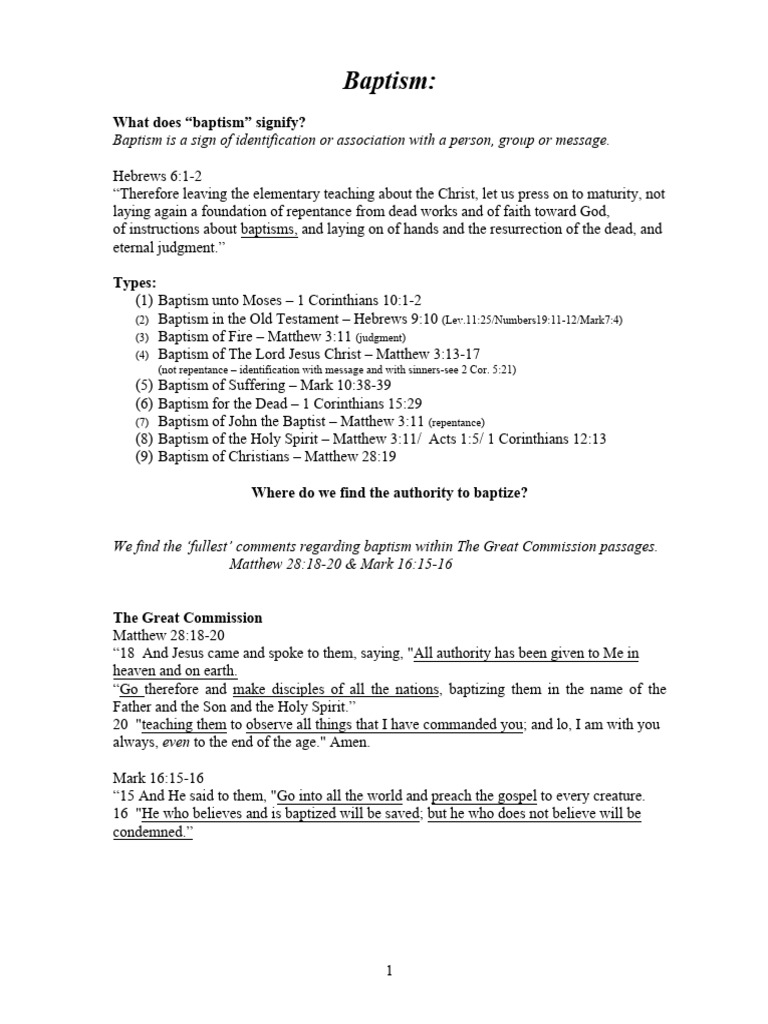 Understanding Christian Baptism | PDF | Baptism | Sacraments