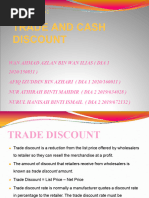 Trade and Cash Discounts Explained | PDF | Discounting | Invoice