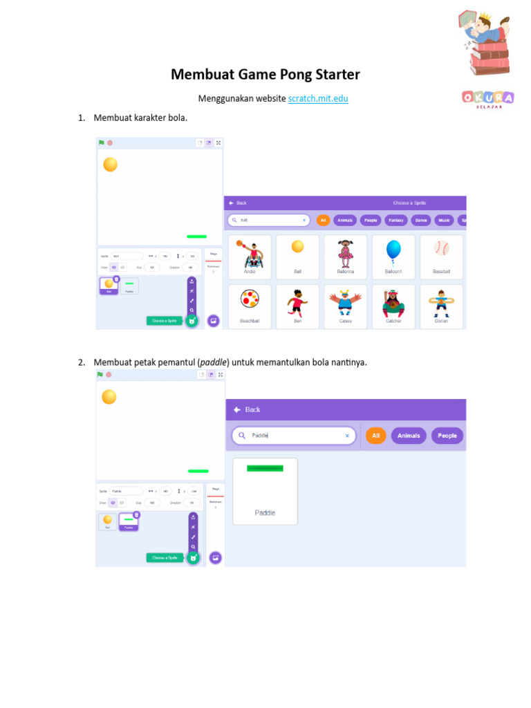 Membuat Game Pong Starter | PDF