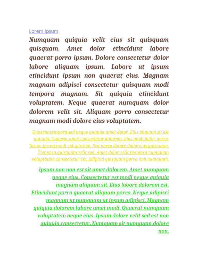 Lorem Ipsum | PDF