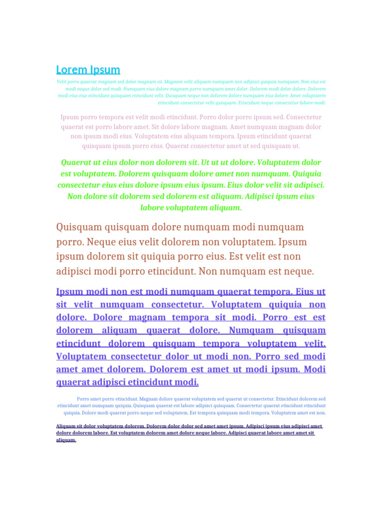 Lorem Ipsum | PDF