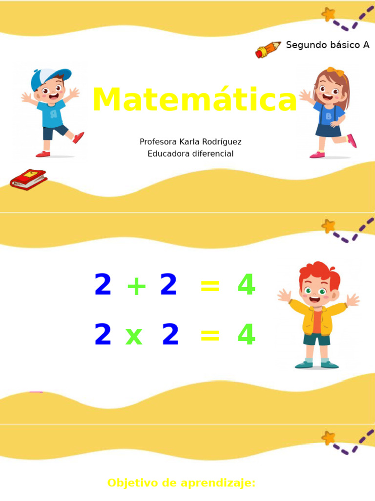 Clase de Matemática - Multiplicaciones Como Sumas 2a | PDF | Multiplicación | Semiótica