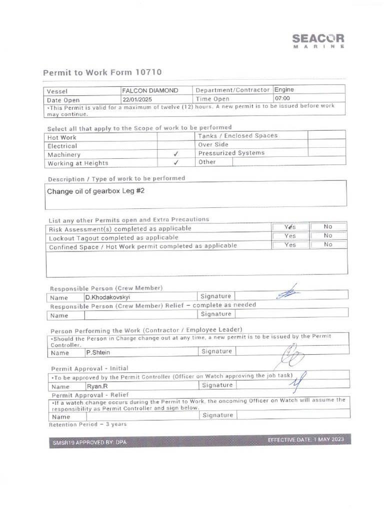 Change Oil of Gear Box Leg#2 - Compressed | PDF