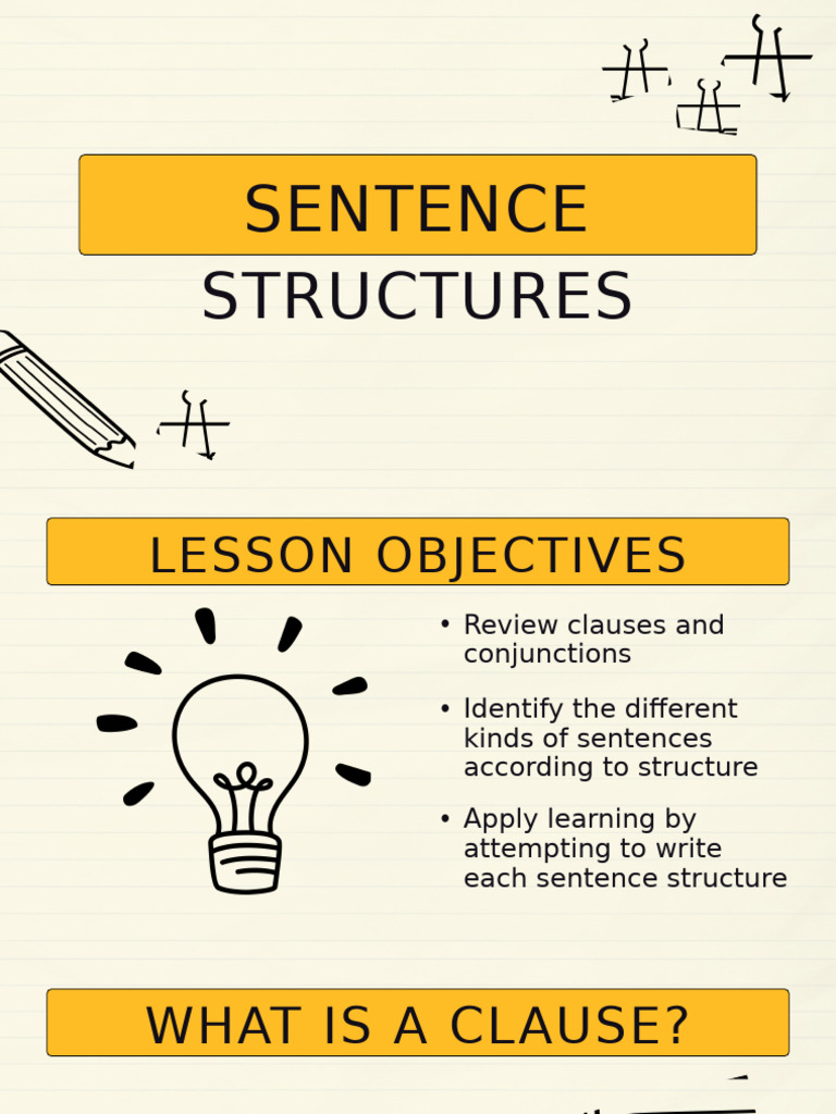 Sentence Structures | PDF | Clause | Sentence (Linguistics)